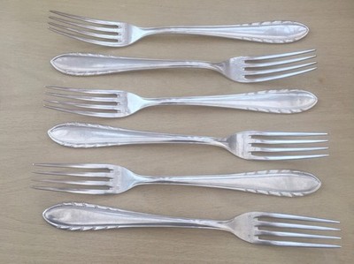 Set of 6 Antique French Silver Plated Table Forks by Paul-Francois ...