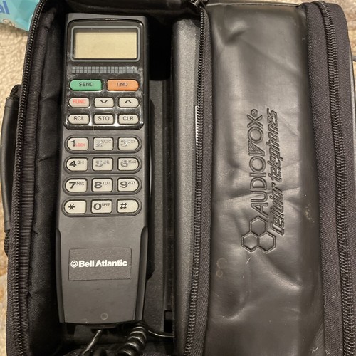 vintage audiovox cell phone With Bag And Antenna | eBay
