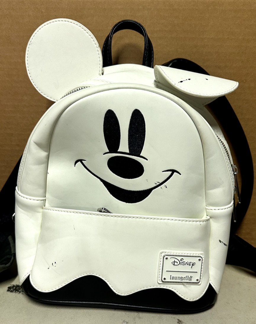 Loungefly Mickey Ghost Glow in the Dark Backpack **m… - Gem