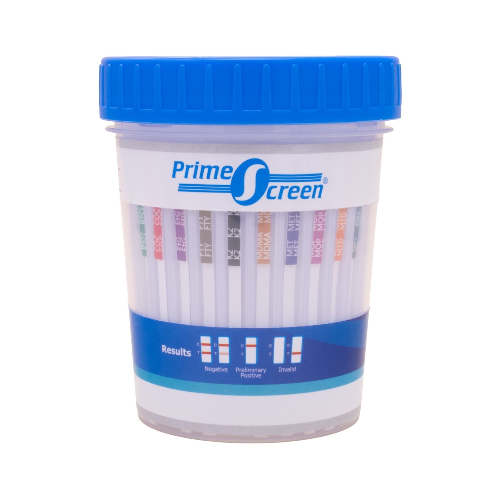 Prime Screen Drug Test Cup 16 Panel Kit (AMP,BAR,BUP,BZO,COC,mAMP,MDMA ...