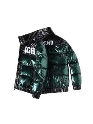 Doudoune Sportive Synthétique Mode Homme Doux Vert Brillant GU010 | eBay