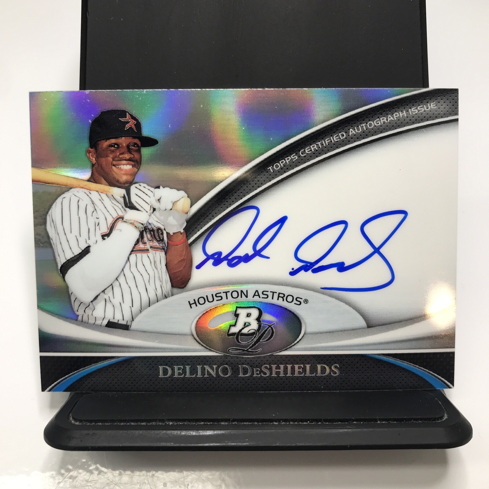 DELINO DESHIELDS AUTOGRAPH 2011 BOWMAN PLATINUM #BPA-DD HOUSTON ASTROS ...
