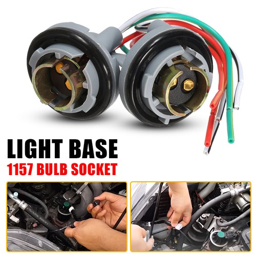 2X 1157 Light Bulb Socket Turn Signal Brake Light Base Harness Plug ...