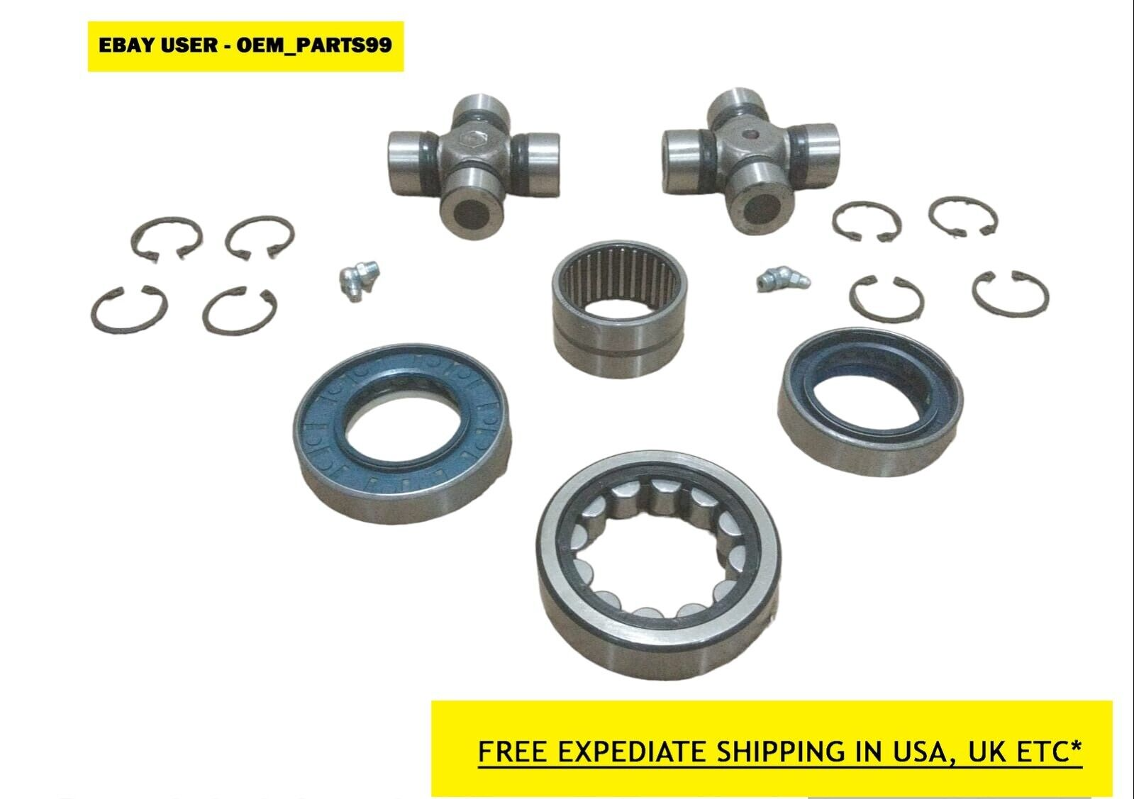 Jcb Backhoe - Front Axle Shaft Repair Kit (W. Universal Joint Part# 333 ...