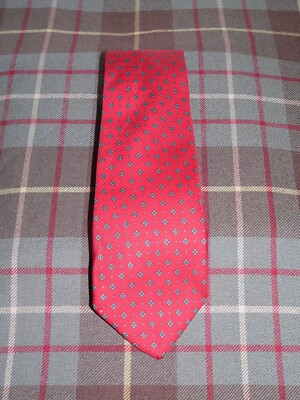 Land’s End Charter Collection Red Geometric 100% Silk Tie. | eBay