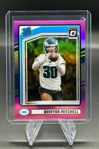 2024 Donruss Quinyon Mitchell Pink Optic Rated Rookie #361 Philadelphia Eagles | eBay