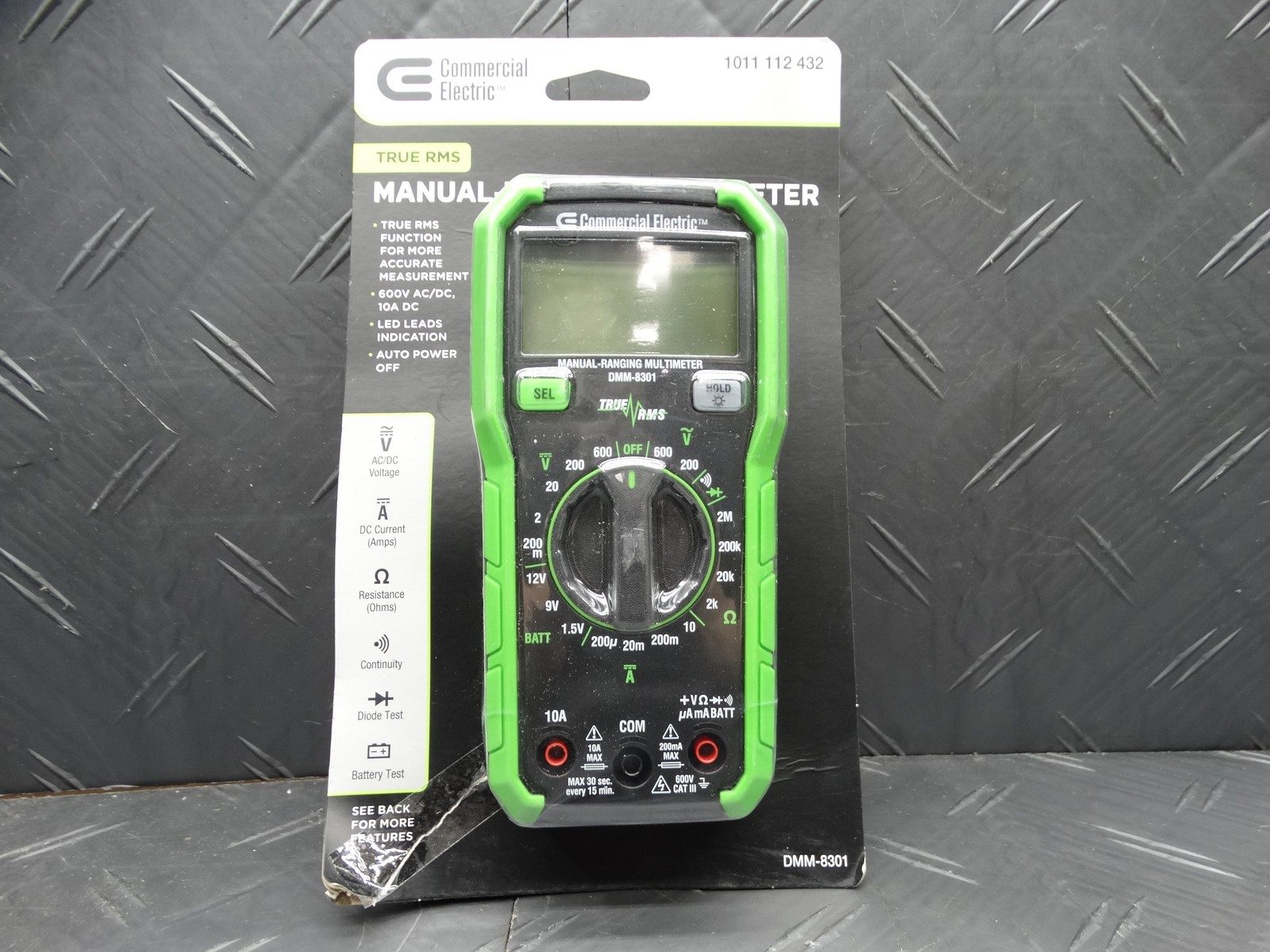 Commercial Electric 600 V True RMS Manual-Ranging Digital Multimeter ...