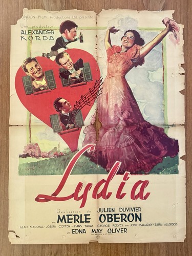 LYDIA 1941 French Movie Poster Joseph Cotton George Reeves 24x32 | eBay