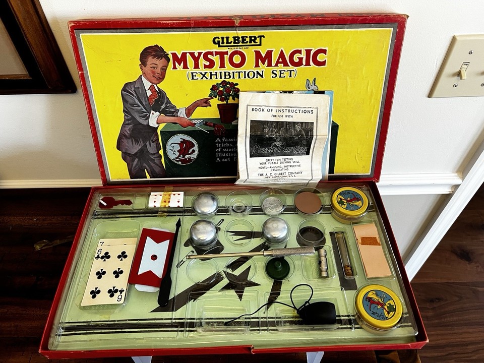 GILBERT MYSTO MAGIC EXHIBITION SET Vintage 1950 NO. 1 Magician | eBay