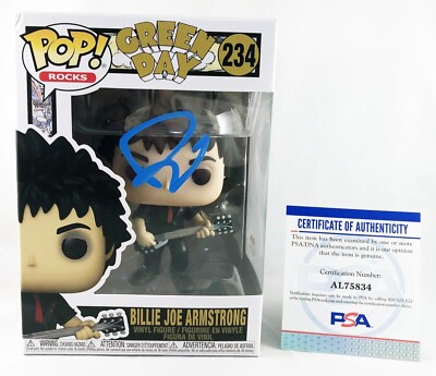 Billie Joe Armstrong Signed Funko Pop Green Day PSA/DNA COA | eBay