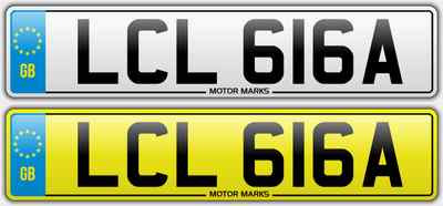 CHERISHED NUMBER PLATE - LCL 616A - LCL LC LL SCOOTER VESPA KIT CAR ...