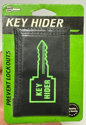 Lucky Line KEY HIDER With Adhesive Backing ~Black~ *BRAND NEW SEALED ...