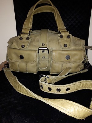 LINEA PELLE Collection Handbag in Olive green (Bottle) | eBay