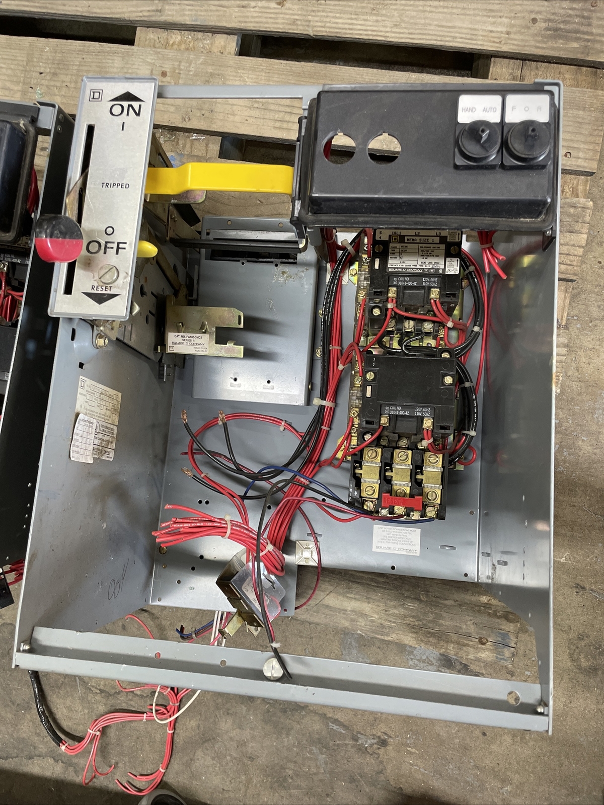 SQUARE D MCC BUCKET MOD 5 SIZE 1 REVERSING STATER NO BREAKER | eBay