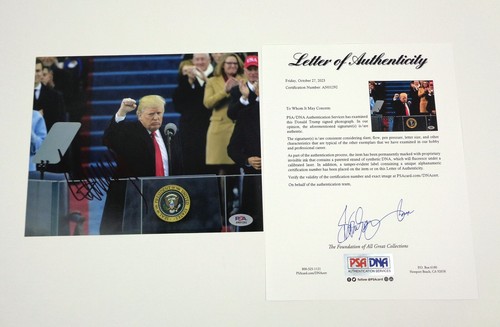Donald Trump President MAGA Signed Autograph Inauguration 8x10 Photo ...