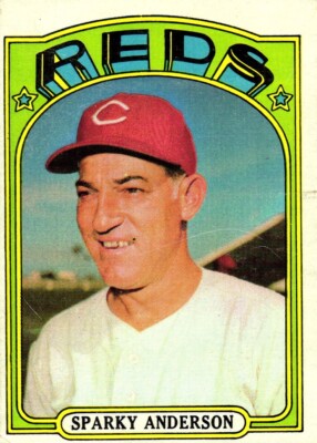 1972 Topps Sparky Anderson, Card #358, Cincinnati Reds | eBay