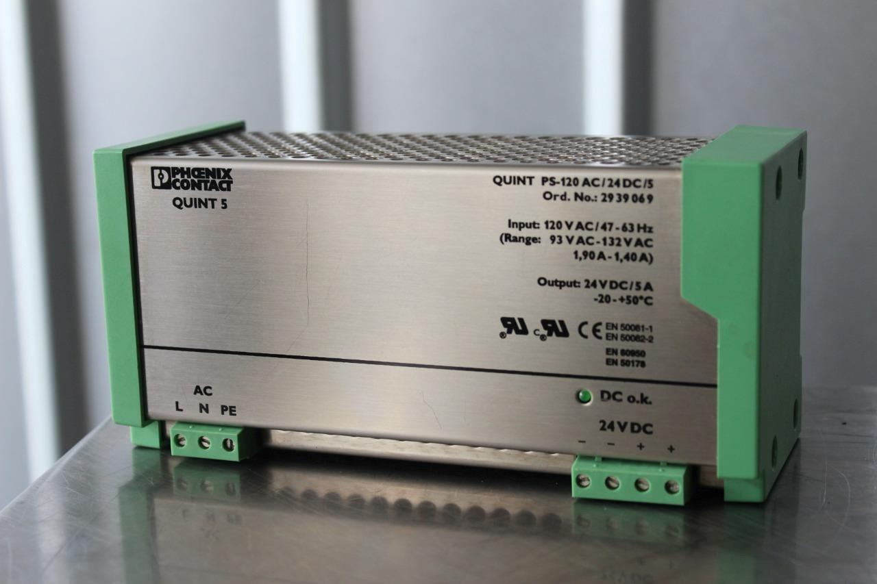 Phoenix Contact QUINT PS-120AC/24DC/5 Power Supply [ IN 120VAC - OUT ...