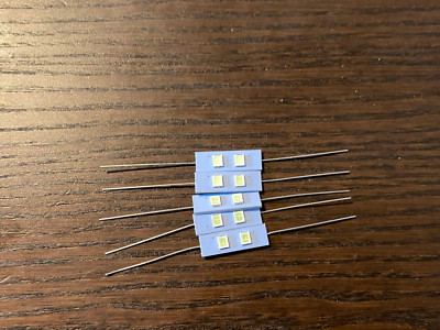 5 New Green Axial LED Wired 12V Lamps Vu Meter Light Bulbs (Qty Avail ...