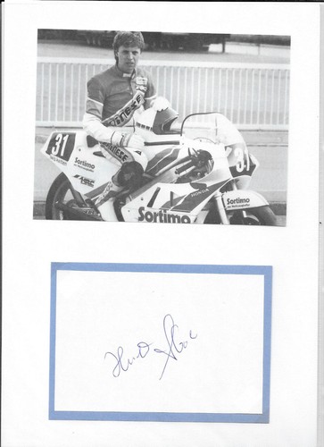 MOTORSPORT GERMAN HUBERT ABOLD MotoGP PHOTO & AUTOGRAPH. A-B | eBay