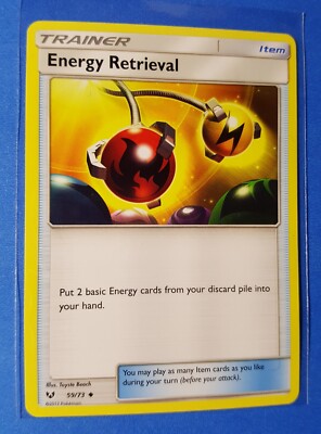 Energy Retrieval 59/73 Pokemon card SM Shining Legends uncommon NM | eBay
