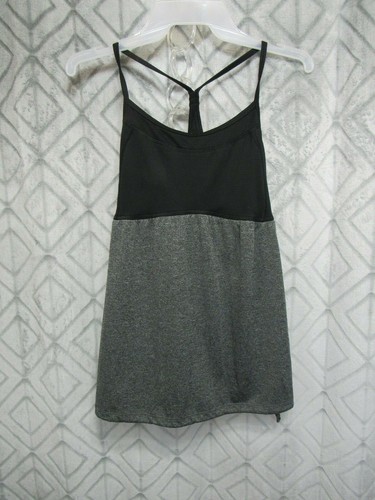 Champion Top Size M Black Gray Pull Over Straps Pull String Hem Casual ...