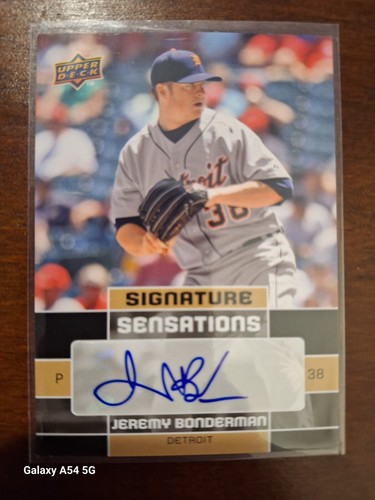 JEREMY BONDERMAN 2010 UPPER DECK SIGNATURE SENSATIONS AUTO Tigers | eBay