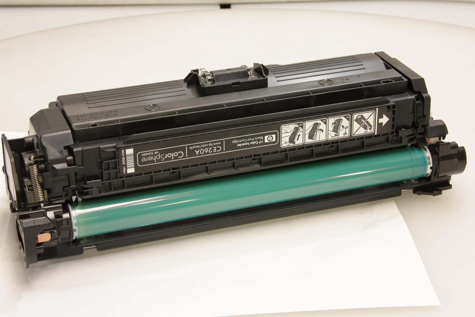 HP OEM LOF OF 3 USED CE260A, CE262A, CE263A TONER CARTRIDGES ...