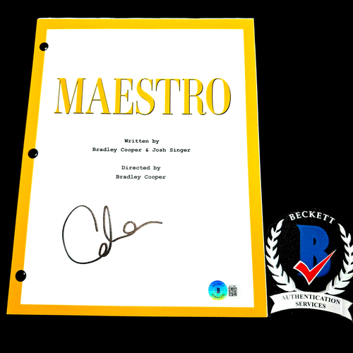 CAREY MULLIGAN SIGNED MAESTRO FULL MOVIE SCRIPT SCREENPLAY BECKETT BAS ...