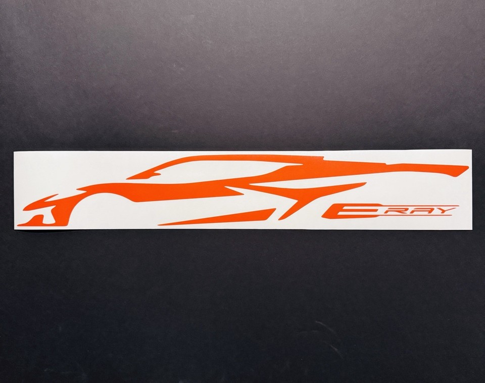2020-2024 Corvette C8 ERAY Coupe Silhouette Rear Hatch Decal Sticker ...