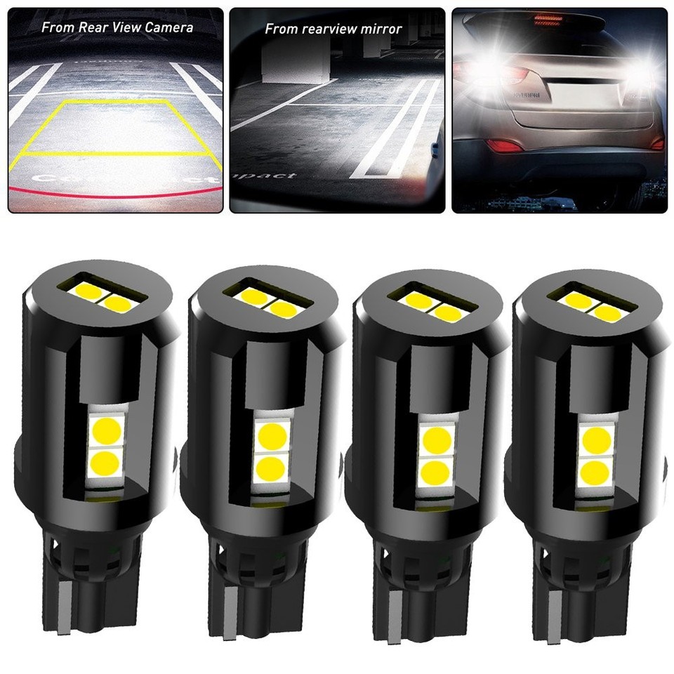 4000LM T15/912/921/906/904 W16W 10-SMD-LED Reverse Backup Light White ...