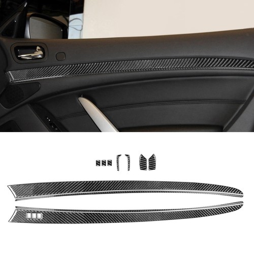 11Pcs Automotive Carbon Fiber Front Door Panel Cover, Interior Car ...