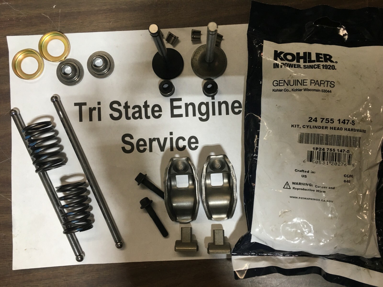 OEM Kohler Cylinder Head Hardware Kit 24 755 147-S CH CV ECH ECV Series ...