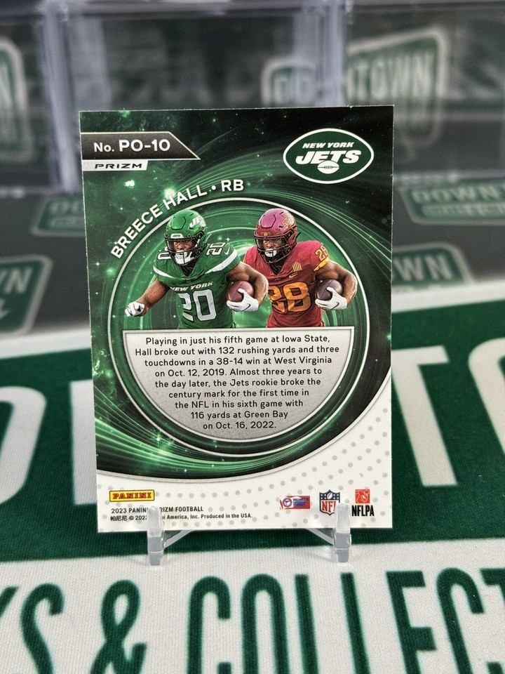 2023 Prizm Green Cracked Ice Breece Hall Portals SP Color Match #PO-10 ...