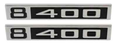 Front Fender Side Emblems "8-400" With Fasteners Pair 1969-1972 CHEVY ...