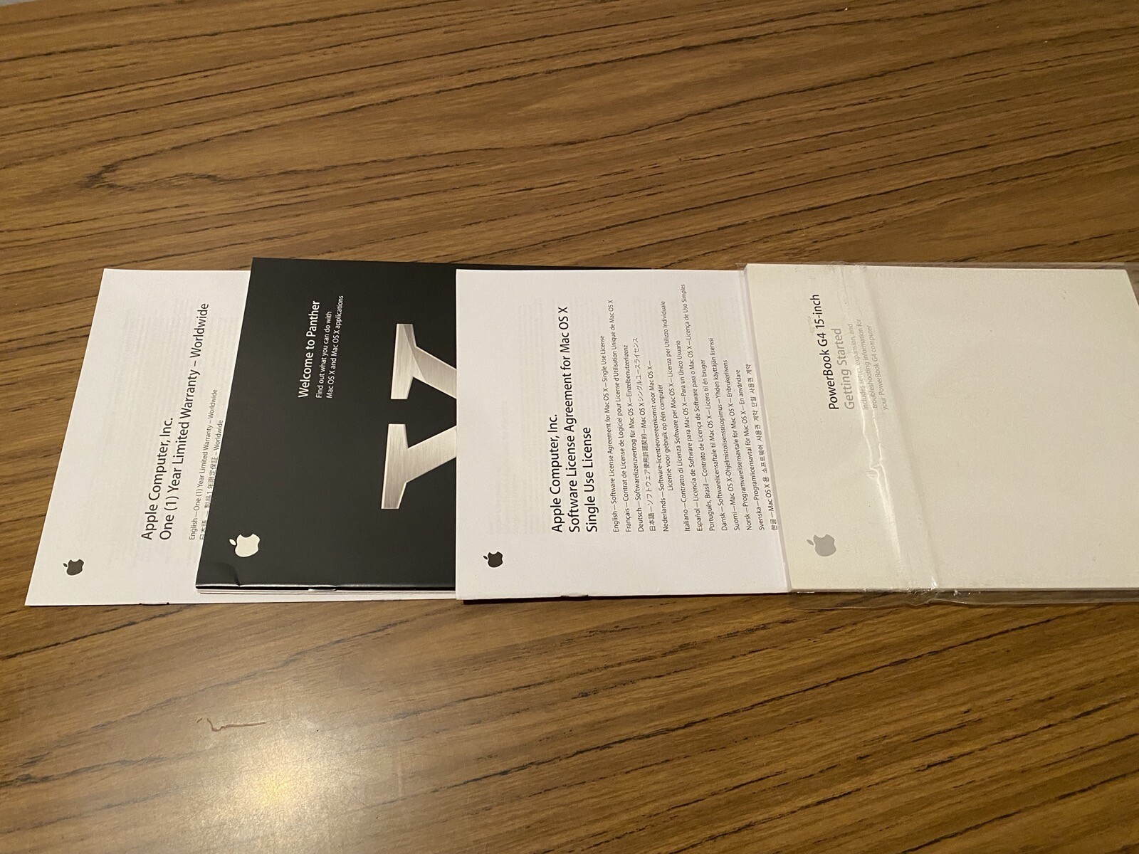 Powerbook G4 15in Getting Started computer book manual clean in plastic ...