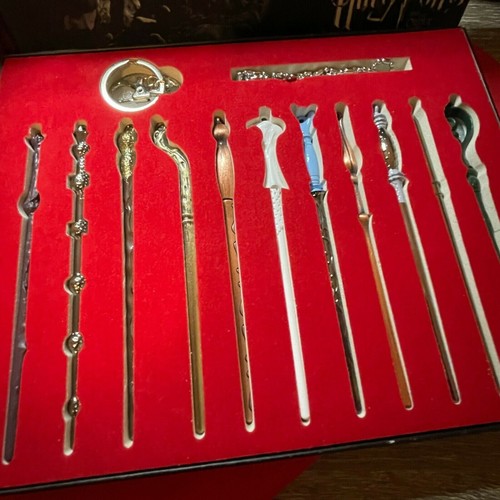 11Pcs Harry Potter Wand Sets Cosplay Luna Hermione Dumbledore Ron Krum ...