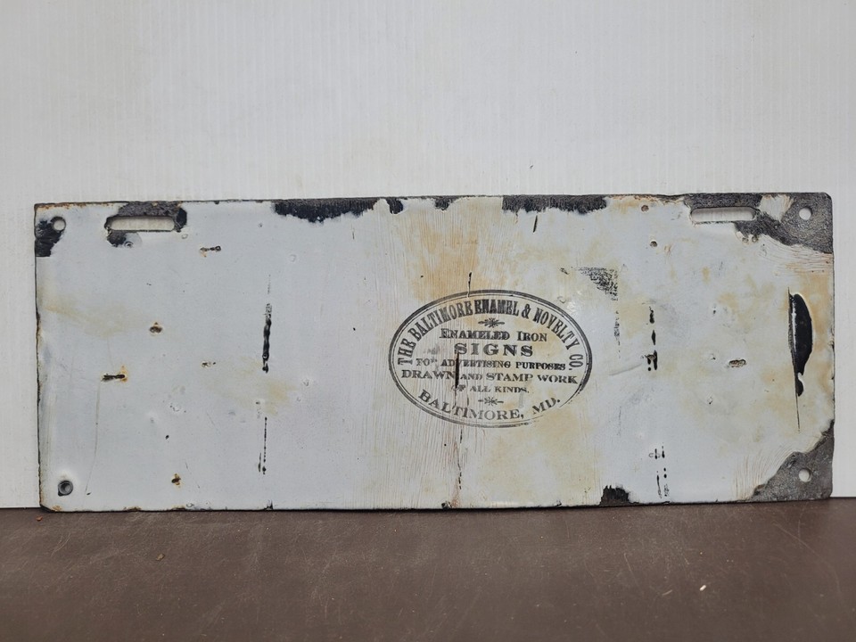 1910 Vermont PORCELAIN DEALER License Plate Tag | eBay