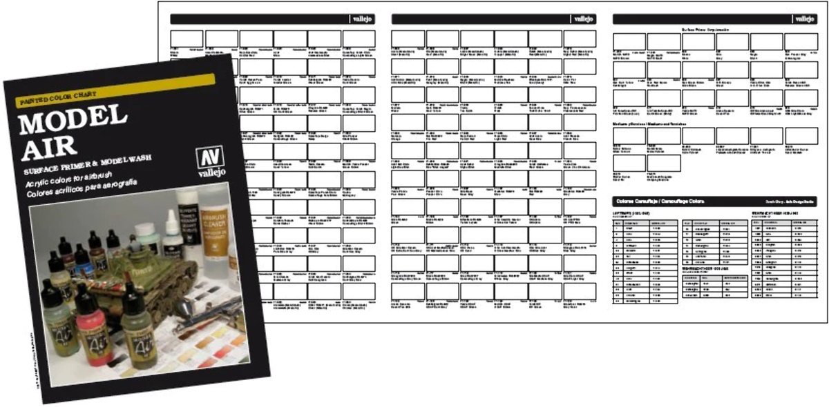 Vallejo Model Paint Conversion Chart - Infoupdate.org