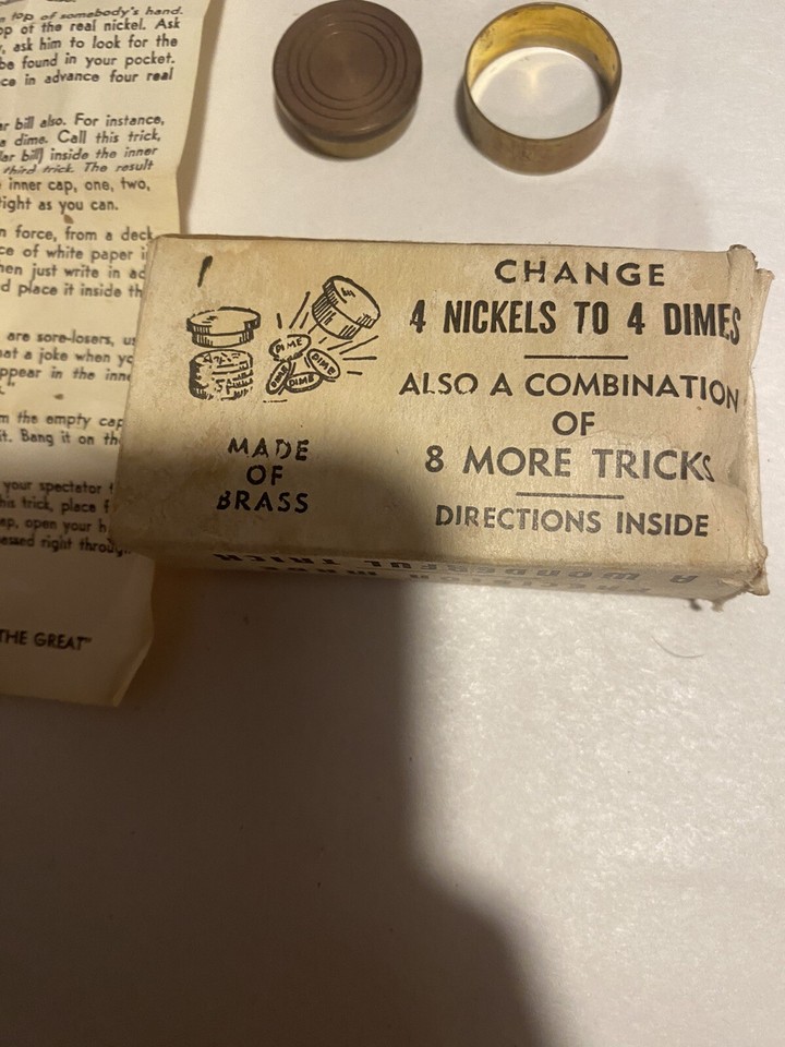 Vintage Coin Trick Magic Trick In Original Box | eBay