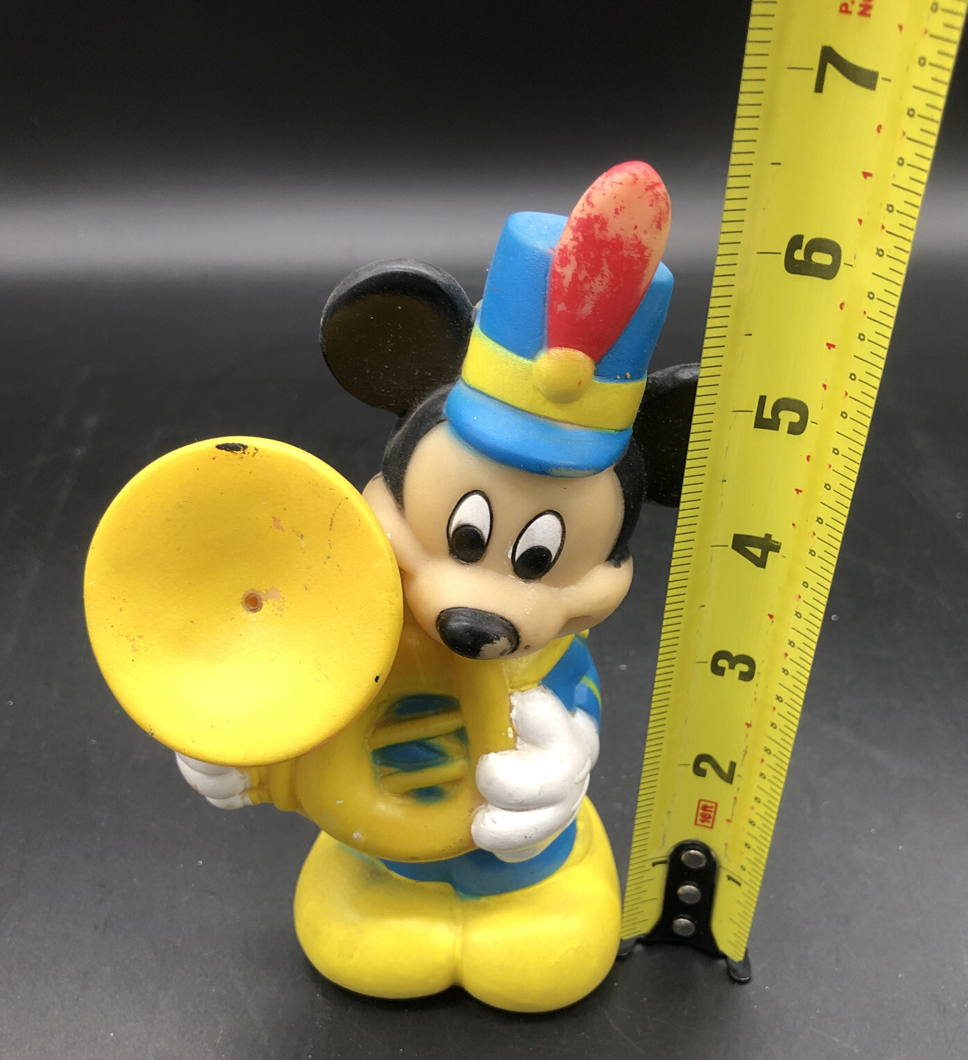 Arco Vintage Rubber Mickey Mouse Toy Figure with Tuba Musical ...