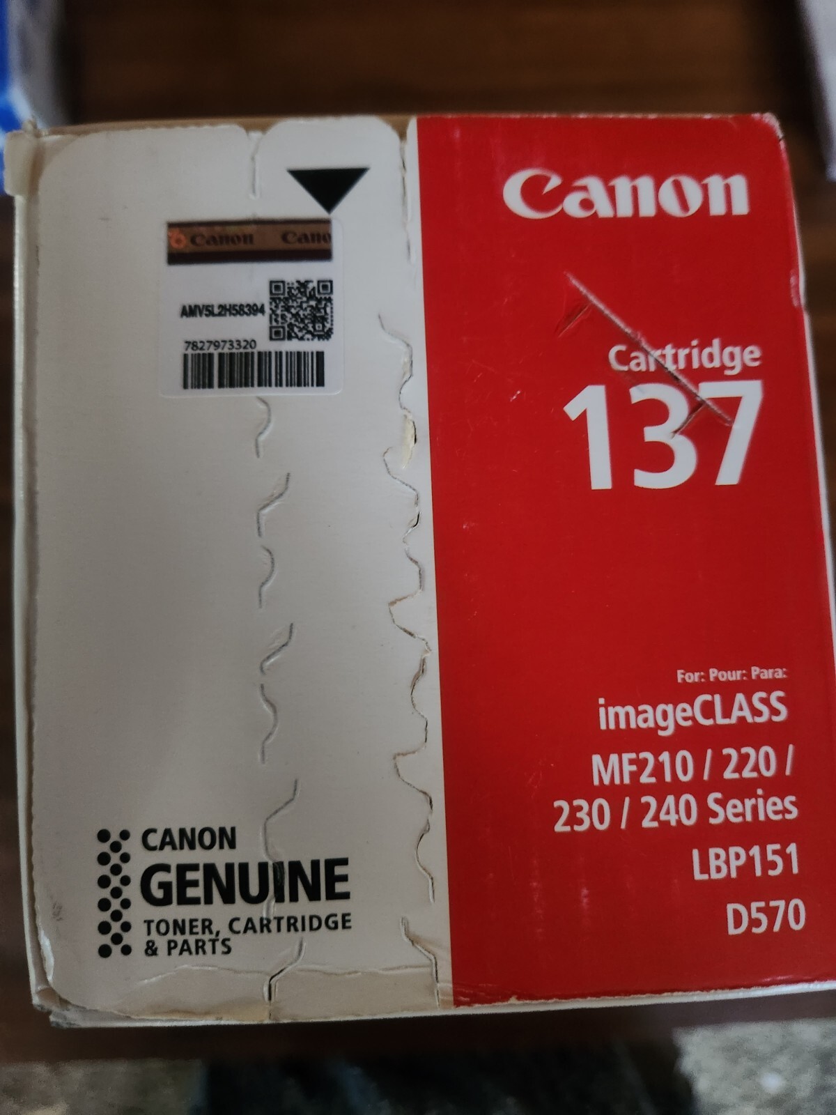 Genuine Canon 137 Black Toner Cartridge for ImageCLASS LBP151 D570 | eBay
