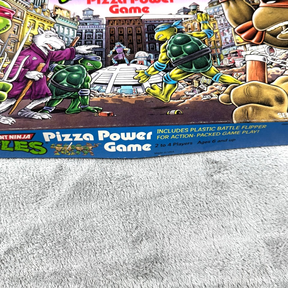 Teenage Mutant Ninja Turtles Pizza Power Board Game 1980s Rose Art TMNT ...