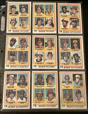 1978 Topps Baseball Rookie Lot - Jack Morris, Lou Whitaker, Ted Cox ...