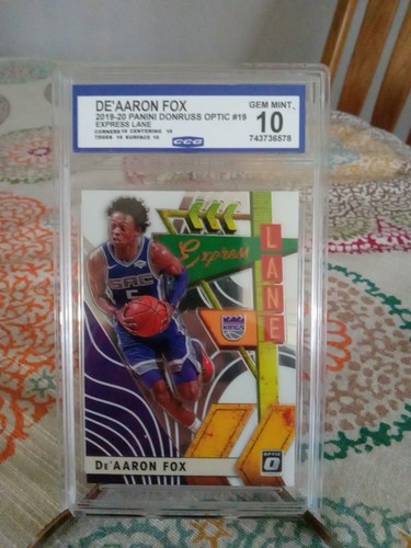 2019-20 Panini Donruss Optic - Express Lane De'Aaron Fox #19 | eBay