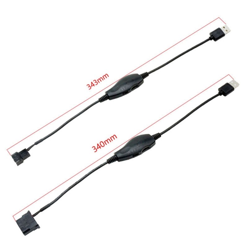 USB to 4Pin 5V USB Sleeved Fan Power Adapter Cable USB to 4Pin Case Fan ...