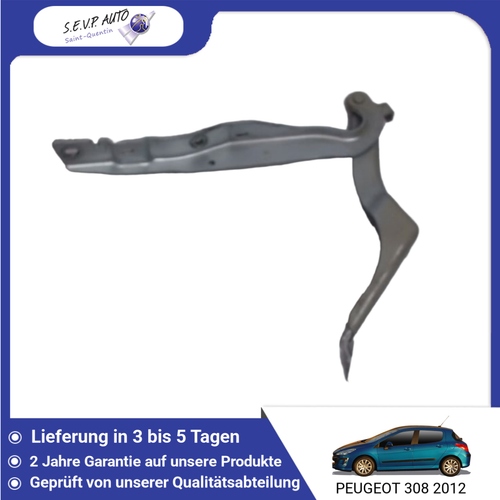 🇩🇪 RECHTES MOTORHAUBENSCHARNIER PEUGEOT 308 2011- 791344 ♻️ | eBay.de