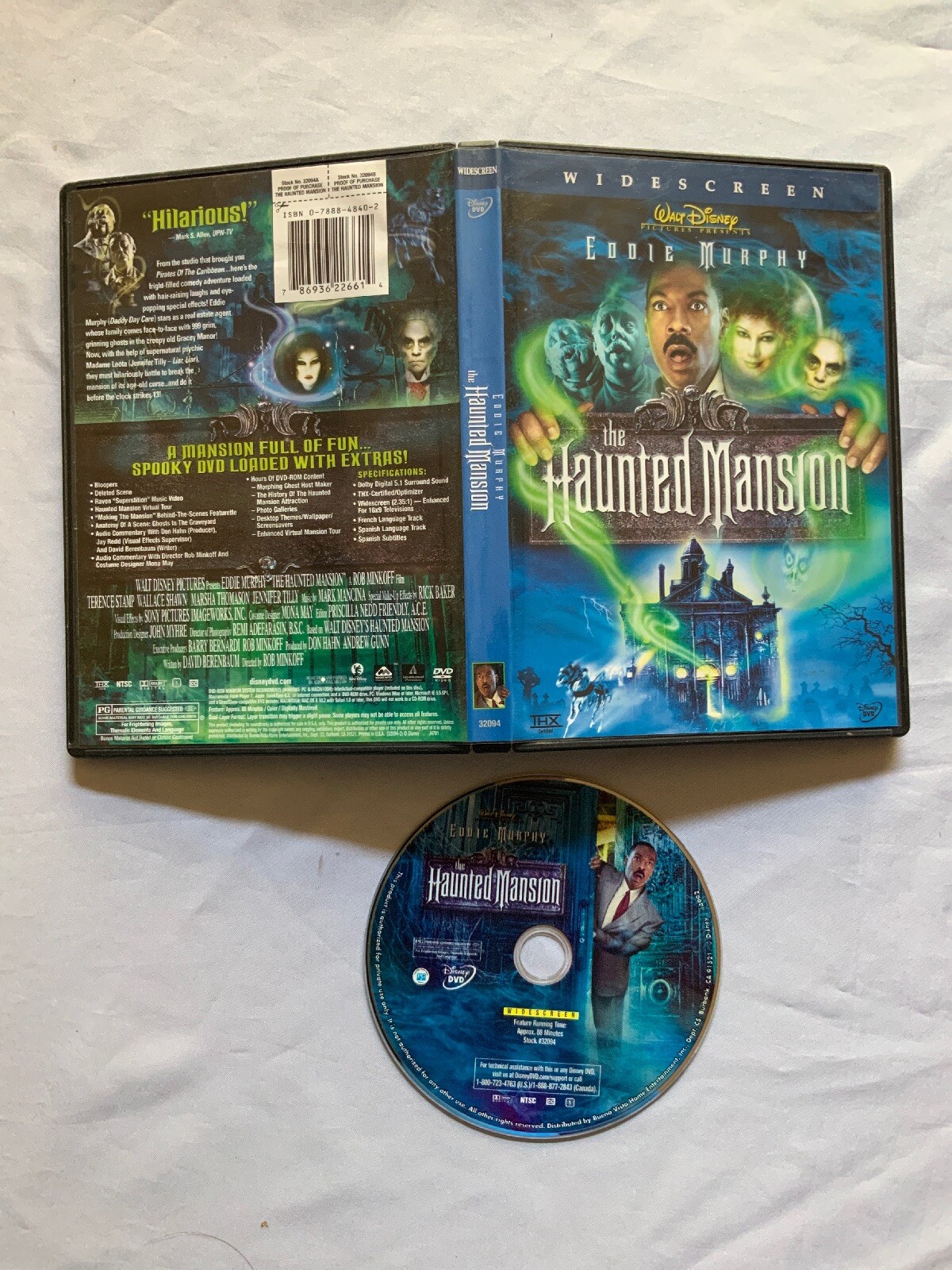 The Haunted Mansion (DVD, 2004, Widescreen Edition) 786936226614 | eBay