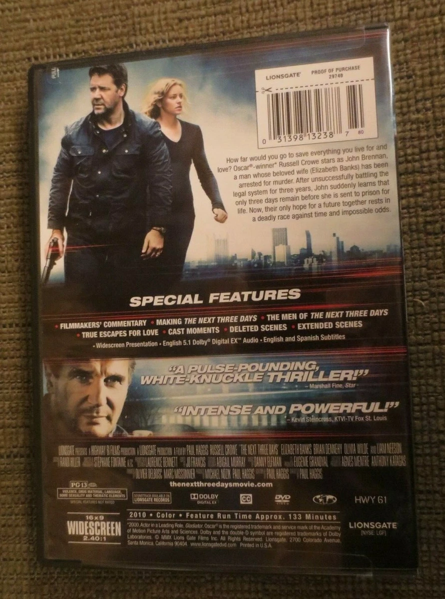 The Next Three Days Dvd Cover