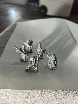 Heritage Metal Miniature 70s Wizard Lot D&D TSR Grenadier Fantasy Mage ...