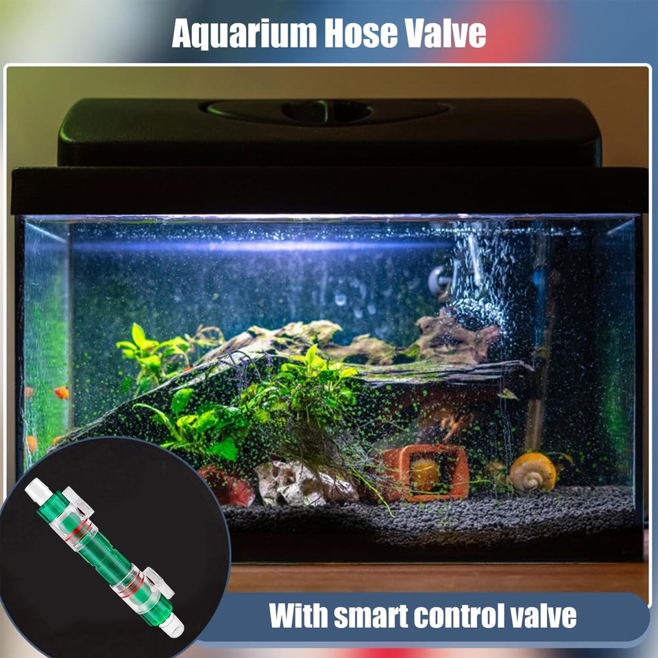 Aquarium Water Flow Control Valve Fish Tank Hose Pipe Filter Valve ...